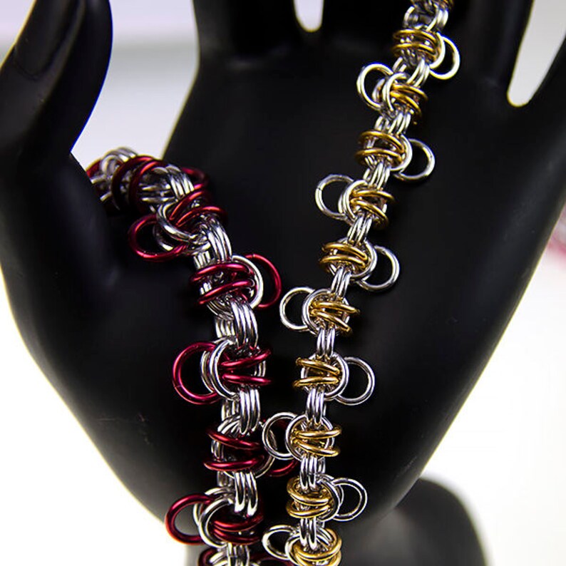 Chain Maille Tutorial Byzee Wench Bracelet | Etsy