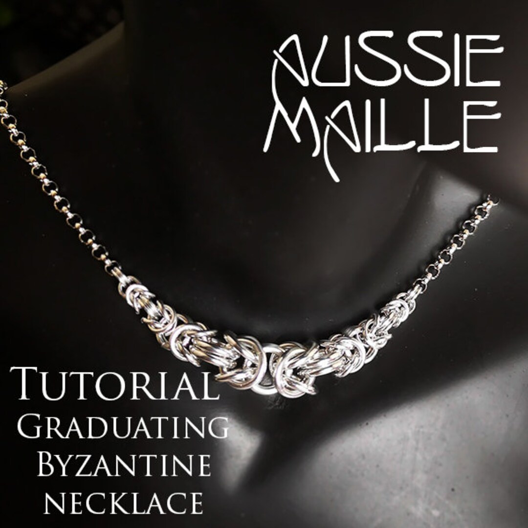 Chainmaille Tutorial - Graduating Byzantine Necklace - Etsy