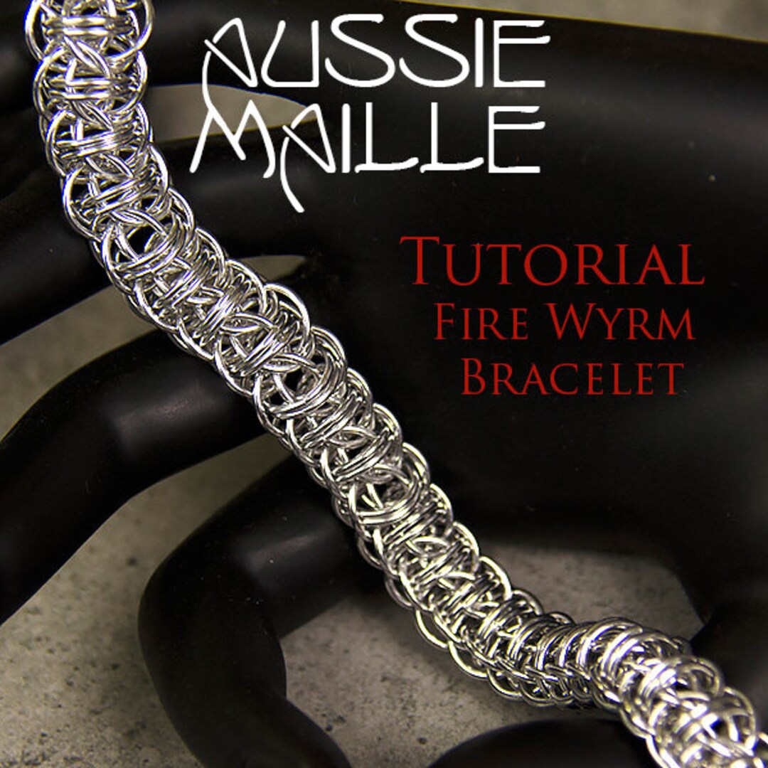 Chain Maille Tutorial - Fire Wyrm Bracelet - Etsy