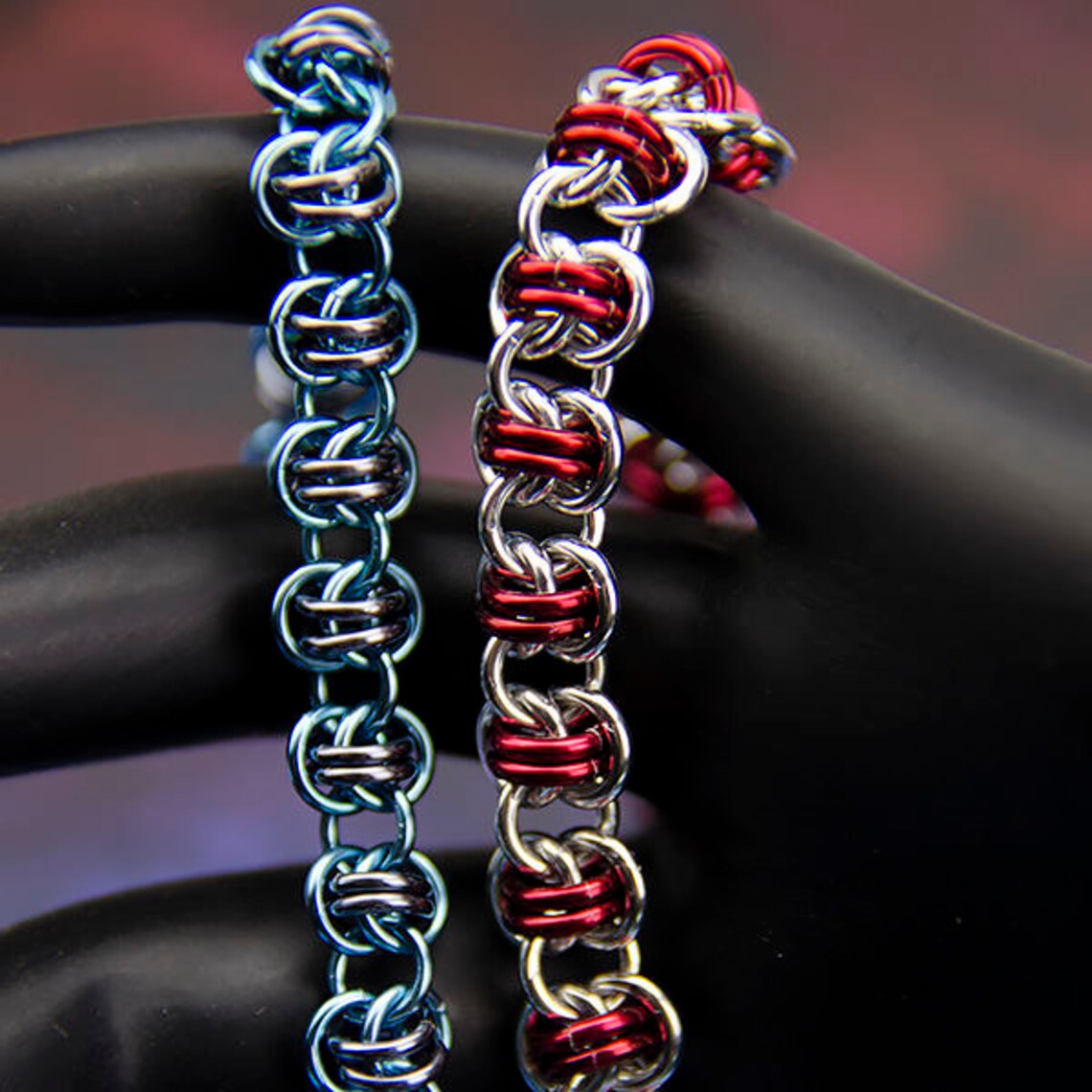 Chainmaille Tutorial Double Vision Chain Maille Bracelet - Etsy