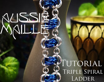 Chainmaille Tutorial Rosetta Chain Maille Bracelet - Etsy