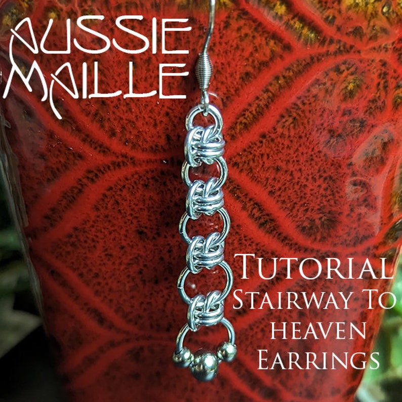 Chain Maille Tutorial - Stairway to Heaven Earrings - Etsy