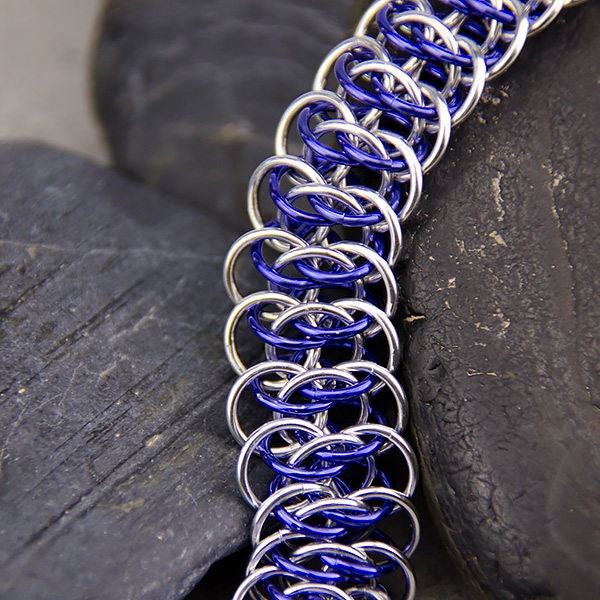 Chainmaille Tutorial - Viperscale Bracelet - Etsy Canada