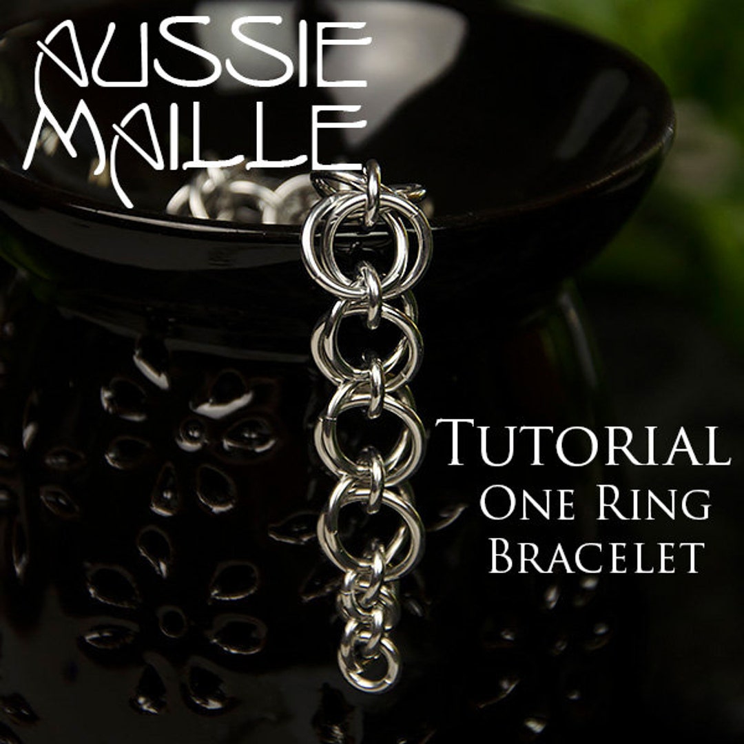 Chain Maille Tutorial - One Ring Chain Bracelet - Etsy