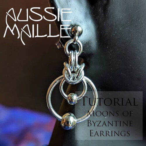 Chain Maille Tutorial Byzantine Portal Earrings - Etsy
