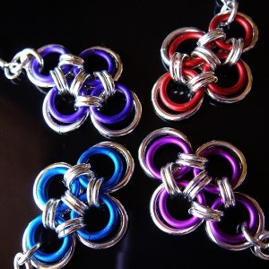 Chainmaille Tutorial Japanese Cross Earrings - Etsy