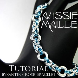Chainmaille Tutorial - Byzantine Rose Bracelet PDF - Etsy