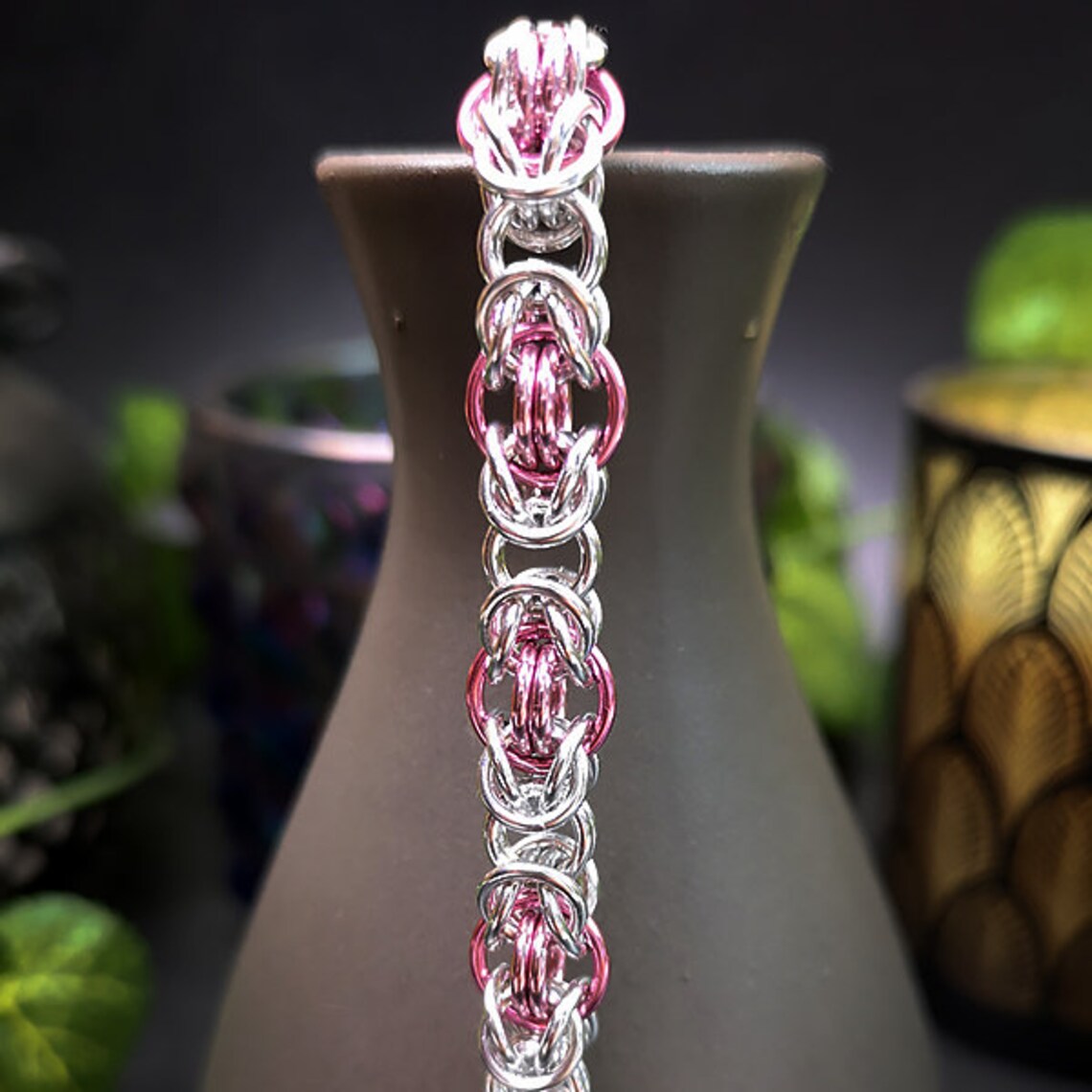 Chain Maille Tutorial Single Locked Byzantine Bracelet | Etsy