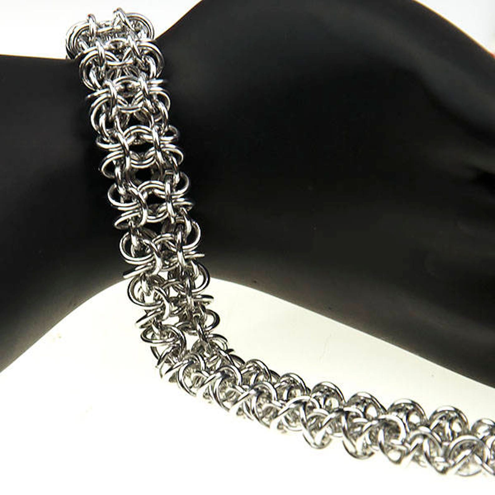 Chain Maille Tutorial Gridlock Byzantine Bracelet | Etsy