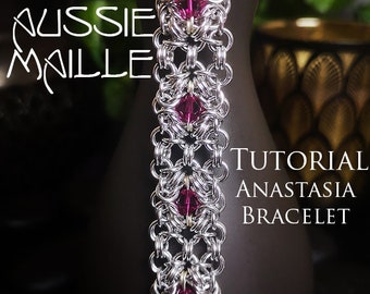 Chainmaille Tutorial Japanese 12in2 Chain Maille Bracelet - Etsy