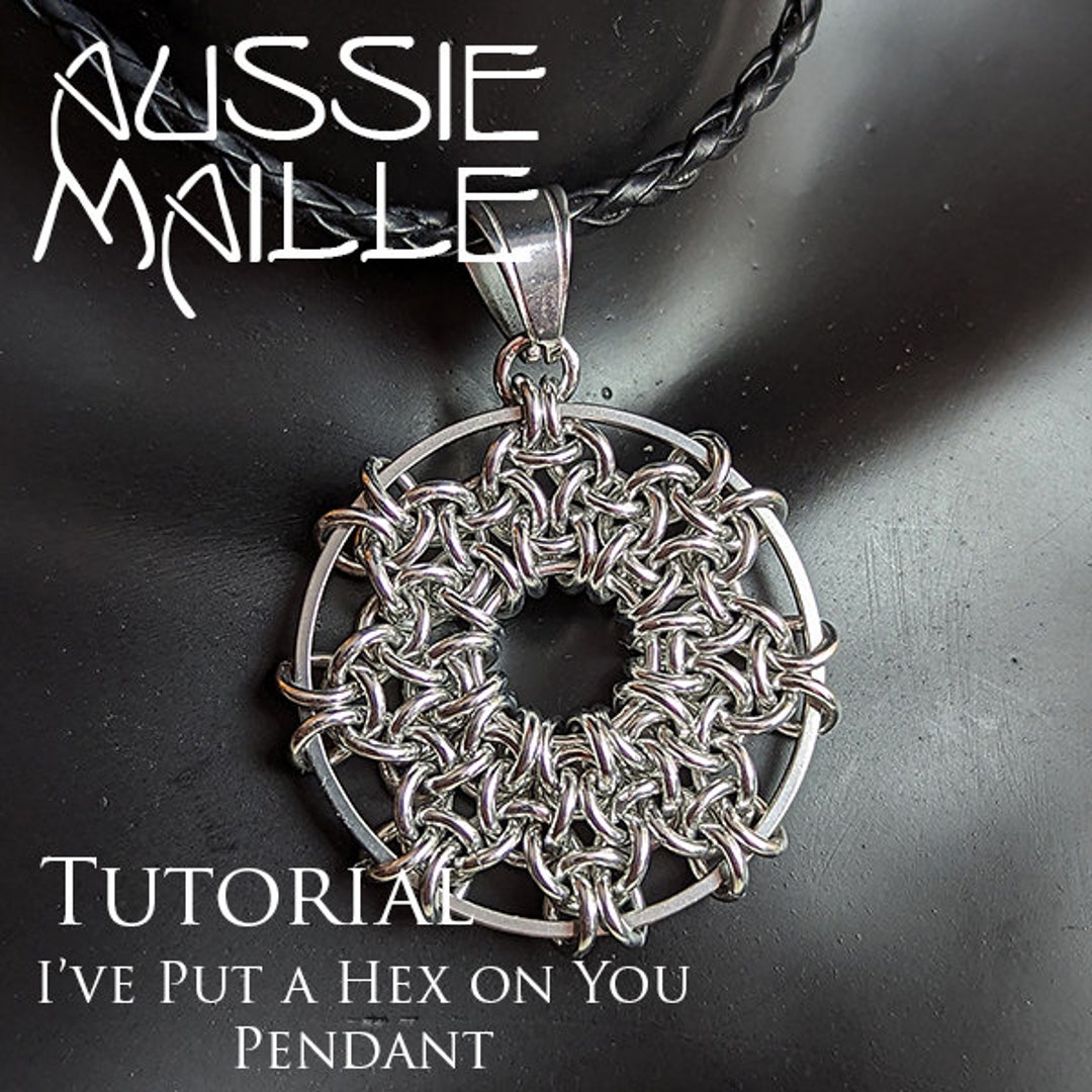 Chainmaille Tutorial - I've Put A Hex on You Pendant - Etsy