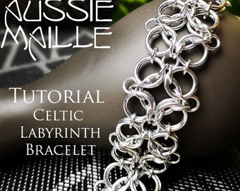 Chainmaille Tutorial Celtic Visions Chain Maille Bracelet | Etsy