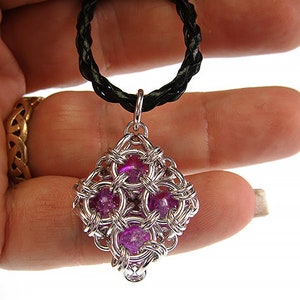 Chain Maille Tutorial - Stained Glass Pendant - Etsy