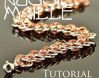 Easy Chainmaille Instructions for Viper Basket Weave, Easy Chainmaille Tutorial, Jewelry Design ...