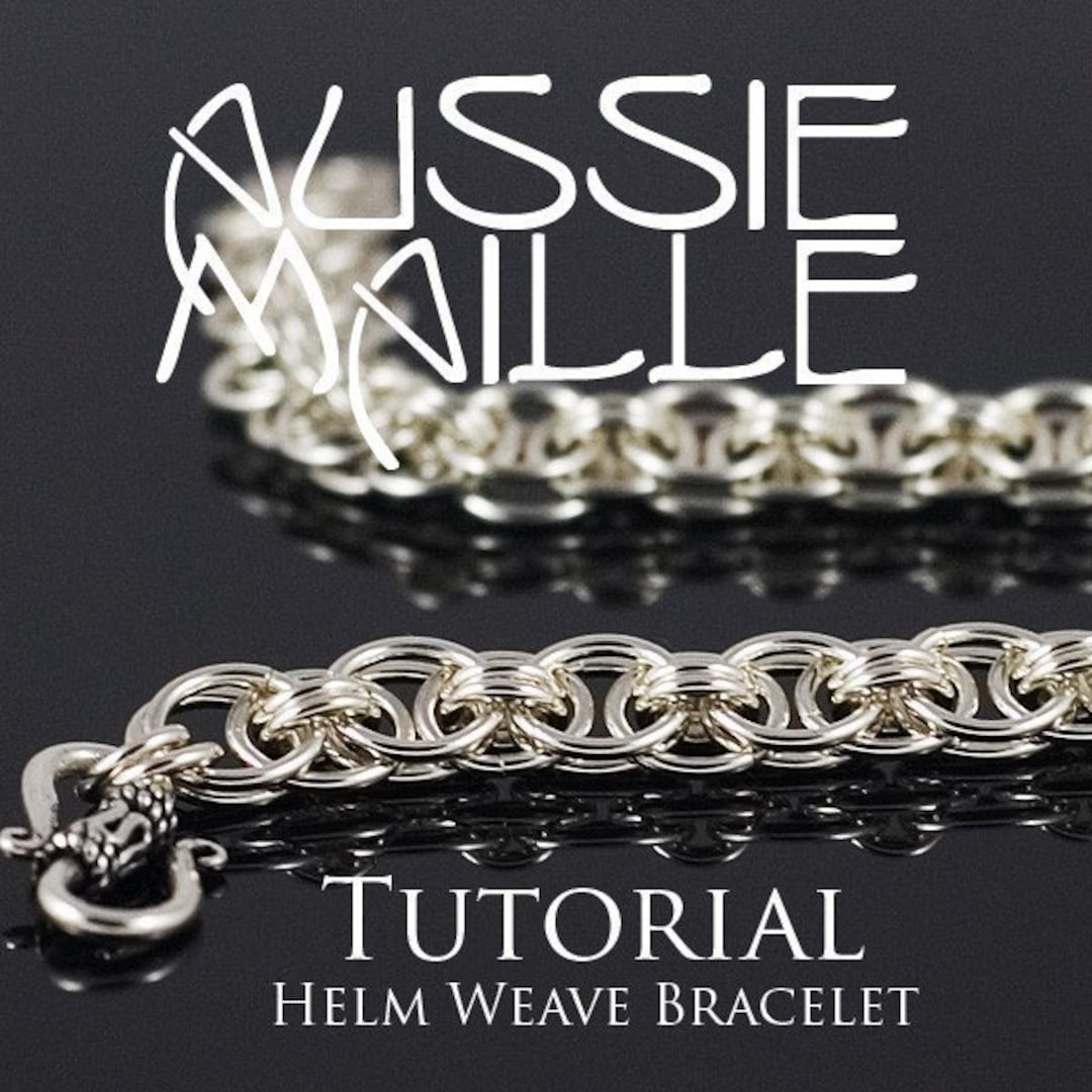 Chainmaille Tutorial Helm Weave Bracelet - Etsy