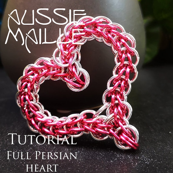 Chainmaille Tutorial Fullpersian Heart - Etsy