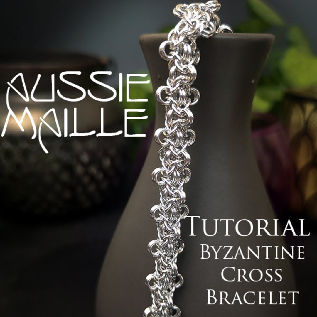 Chainmaille Tutorial - Byzantine Cross Bracelet - Etsy