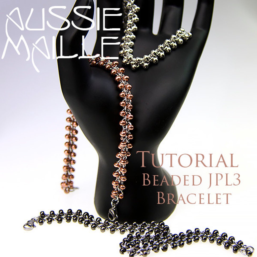 Chainmaille Tutorial - Beaded JPL3 (jens Pind Linkage) Bracelet - Etsy