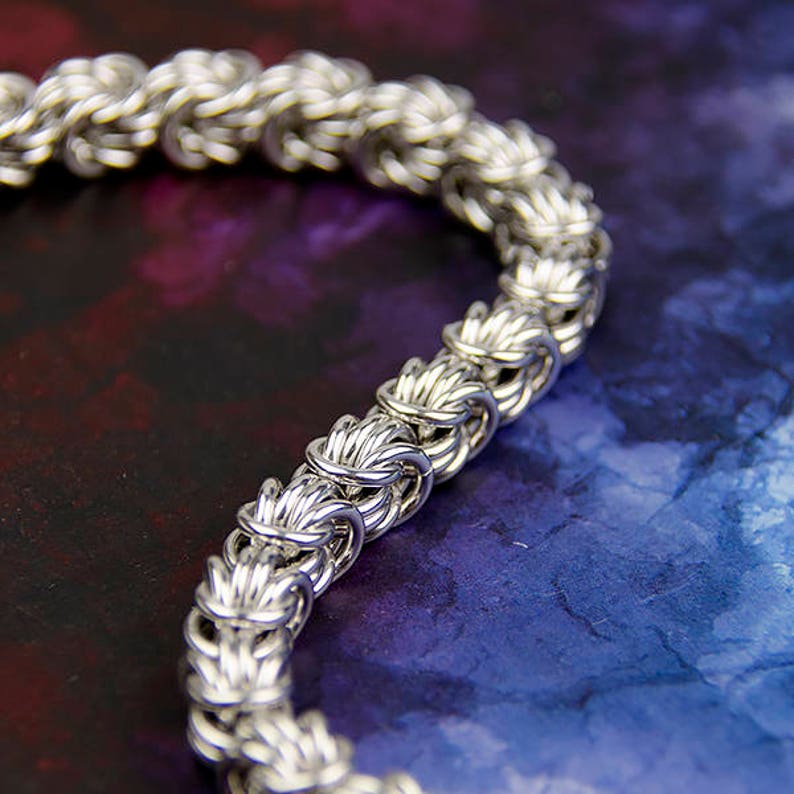 Chainmaille Tutorial Rosetta Chain Maille Bracelet - Etsy