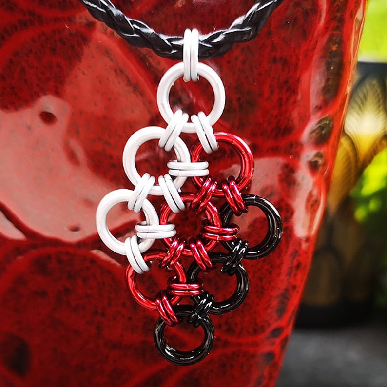 Chain Maille Tutorial Japanese Diamond Pendant - Etsy