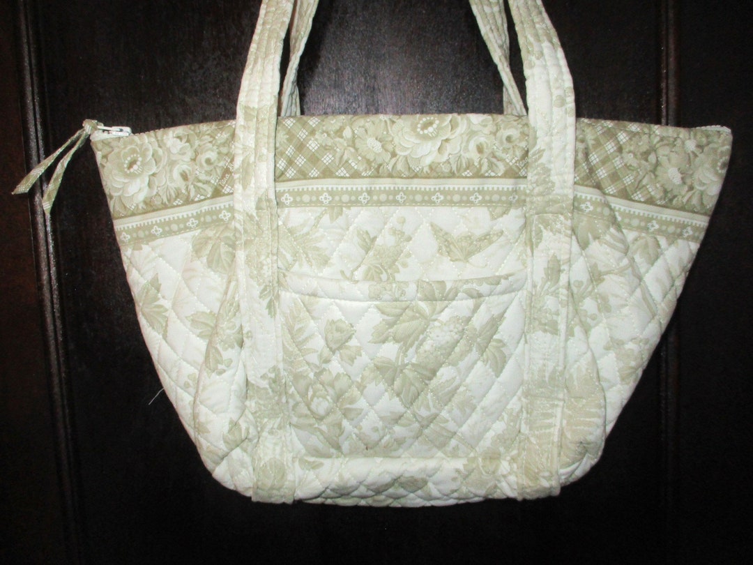 Vintage 90s Vera Bradley Natural Beige Paisley Large Villager Purse ...