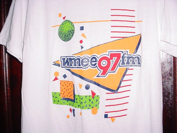 Vintage 80s WMEE Radio Station Promo Tshirt M White | Etsy