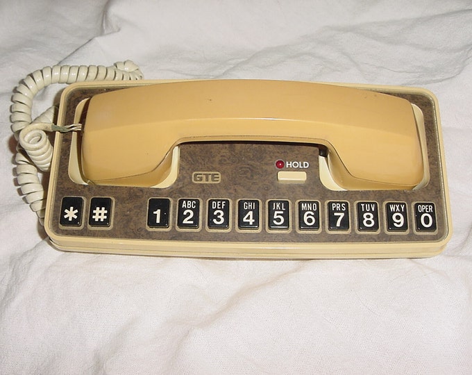 Vintage 80s GTE Push Button Office Phone Telephone - Etsy