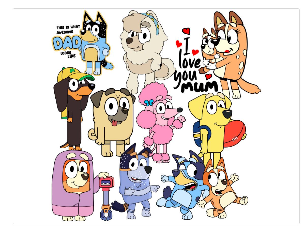 230 Bluee-y Premium Png-svg Mega Bundle Design Font Ble-ey Birthday Png ...