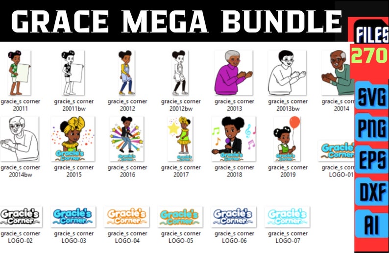 270 SVG Packs for Gracie' S Corner:birthday Collection, Girl's Fırat ...