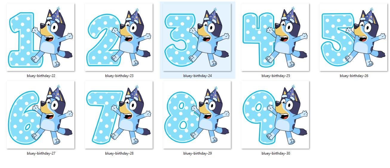 230 Bluee-y Premium Png-svg Mega Bundle Design Font Ble-ey Birthday Png ...