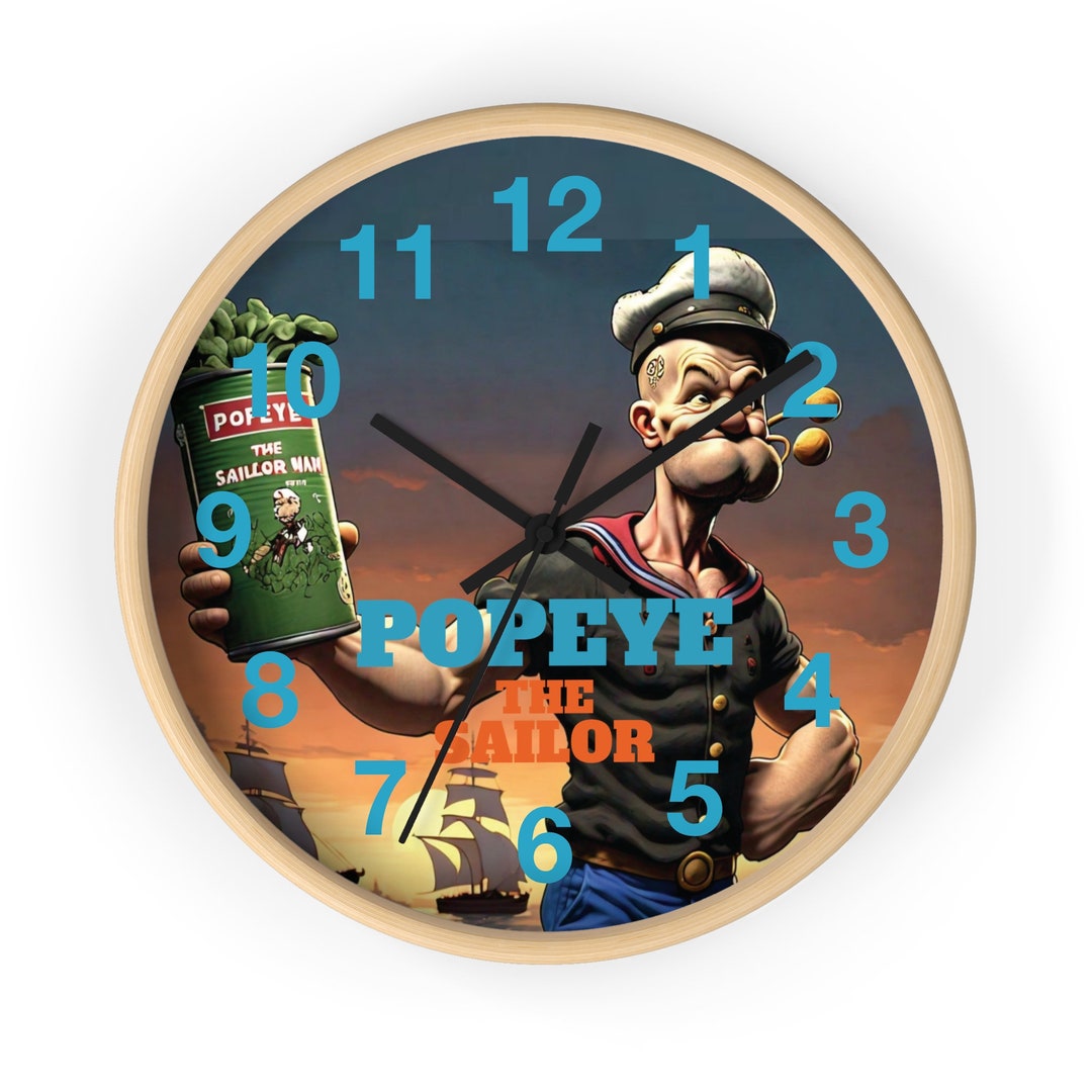 Popeye the Sailor Wall Clock 1960 - Etsy