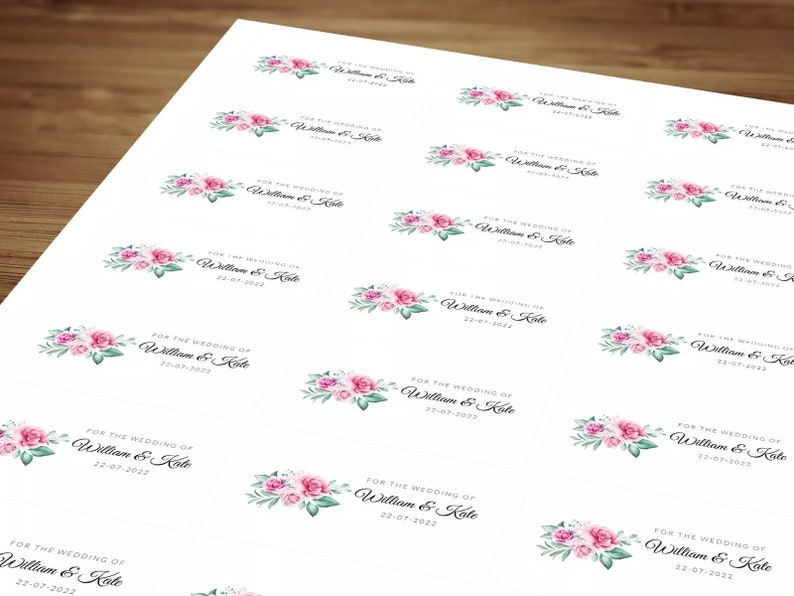 Personalized Wedding Stickers / Labels for Wedding Favour / Gift ...