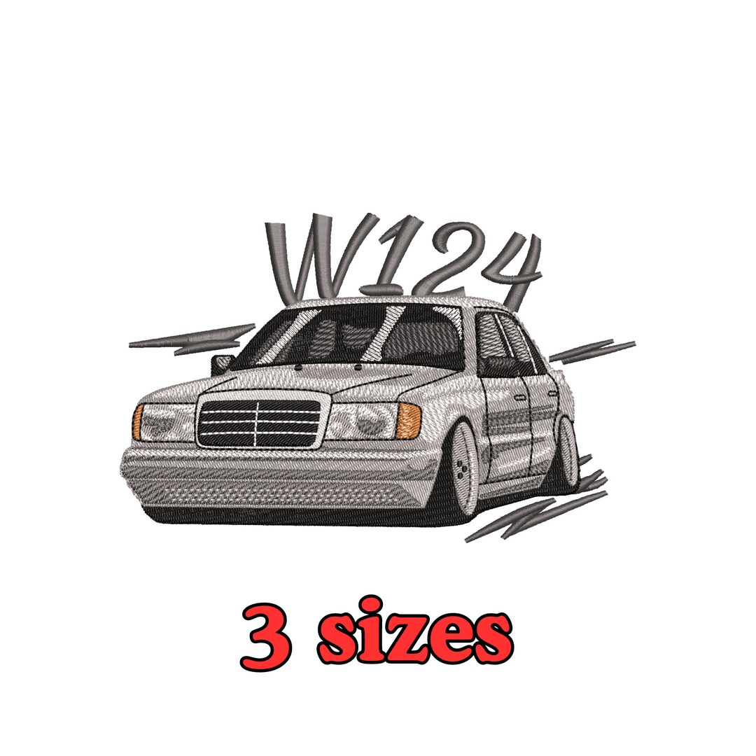 Mercedes Benz W124 Embroidery Design, Mercedes Benz Embroidery Design ...
