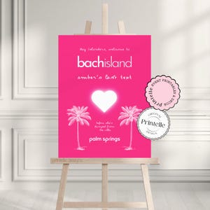 Editable Bach Island Welcome Sign: Bachelorette Party Decor (digital ...