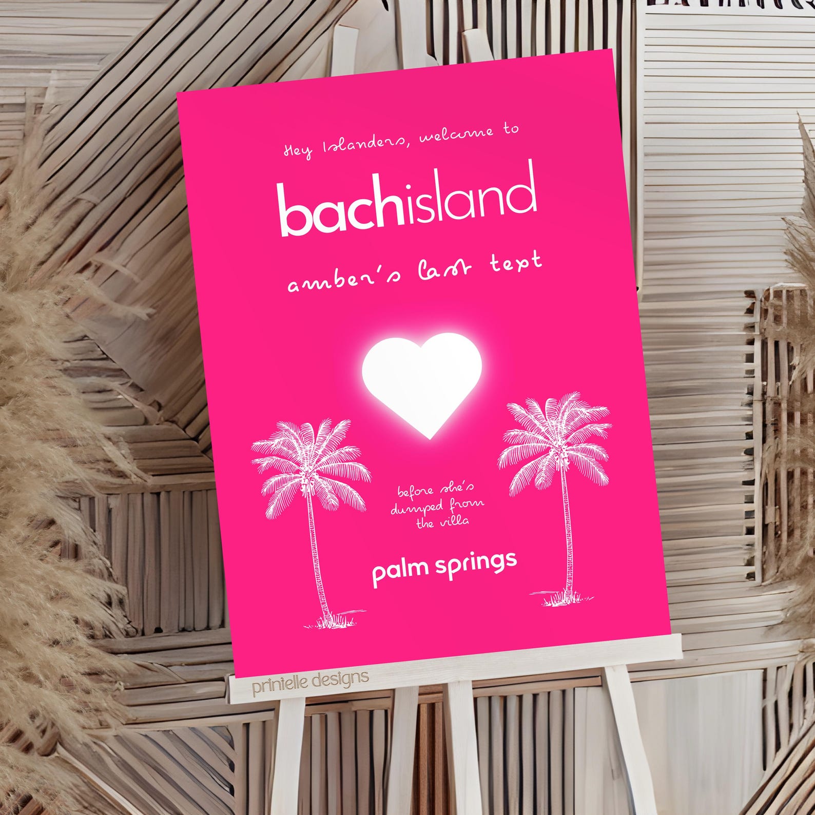 Editable Bach Island Welcome Sign: Bachelorette Party Decor (digital ...