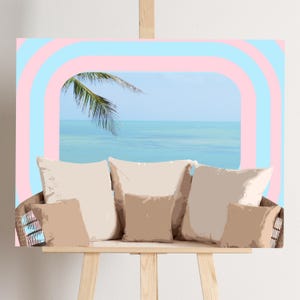 Island Confessional Backdrop: Beach Hut Photo Booth Decor (digital ...