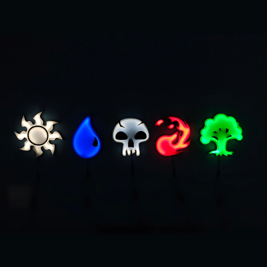 Magic the Gathering Mana Symbol LED Light Neon Sign Set - Etsy