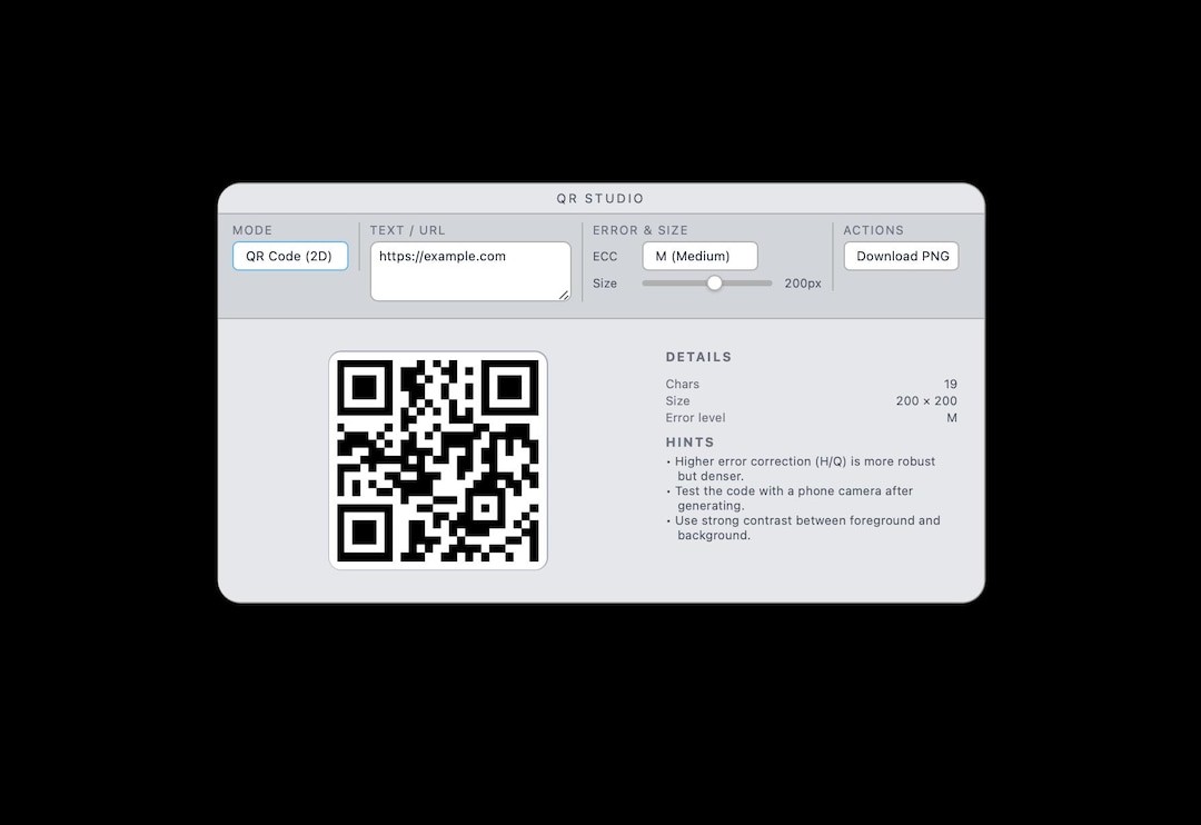 QR + Barcode Generator Desktop Web App (HTML/CSS) | Customizable ...