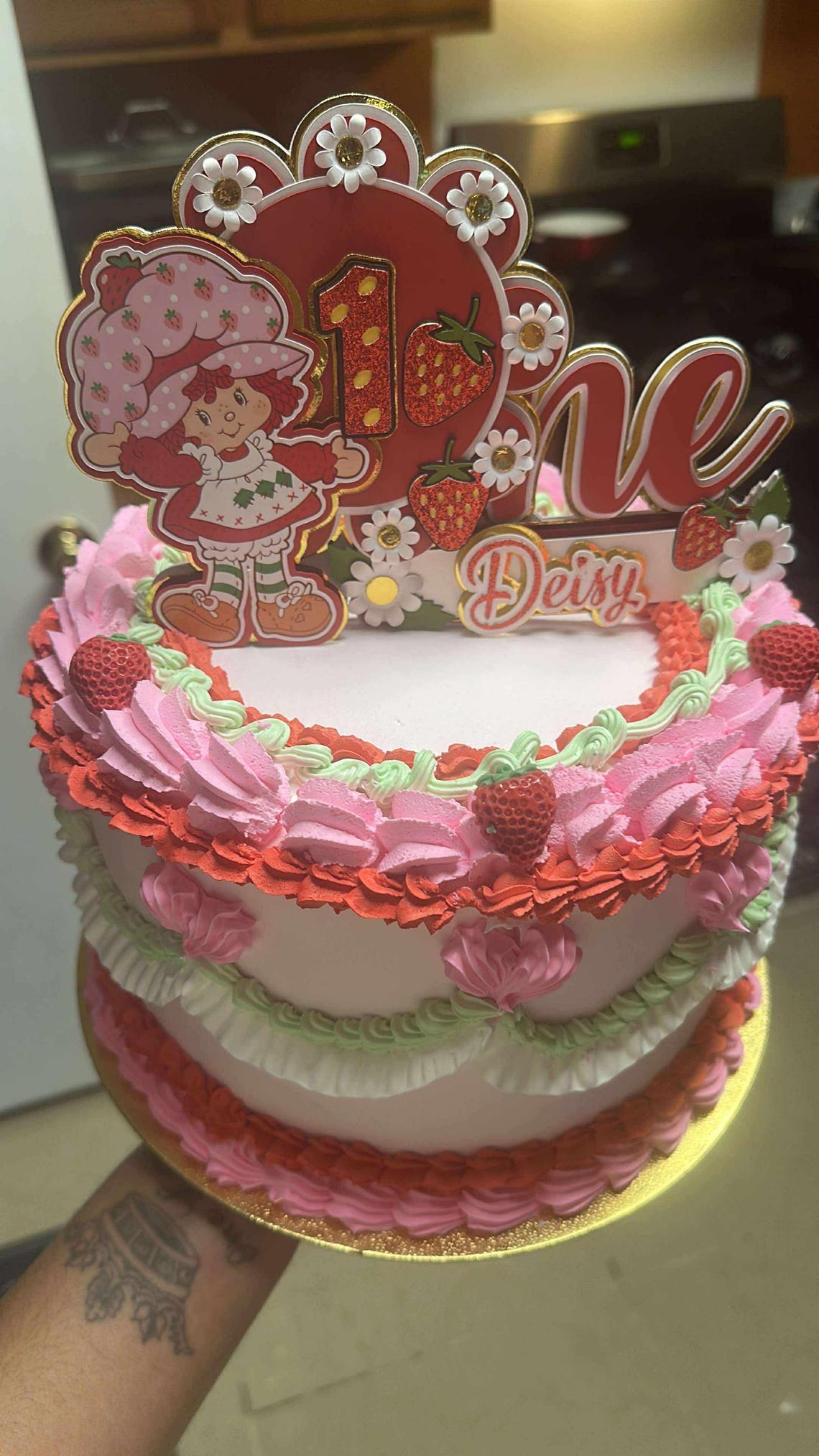 Strawberry Shortcake Cake Topper - Etsy