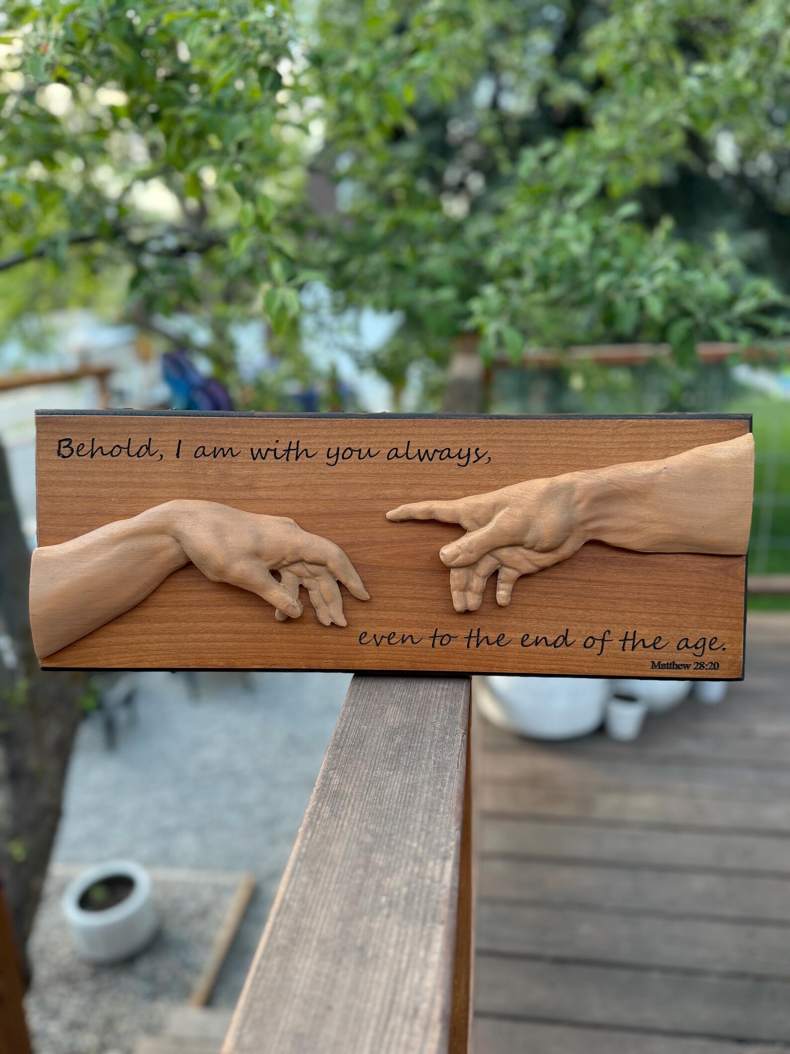 Personalized Christian Carving Wood Religious Decore Inspirational Gift ...
