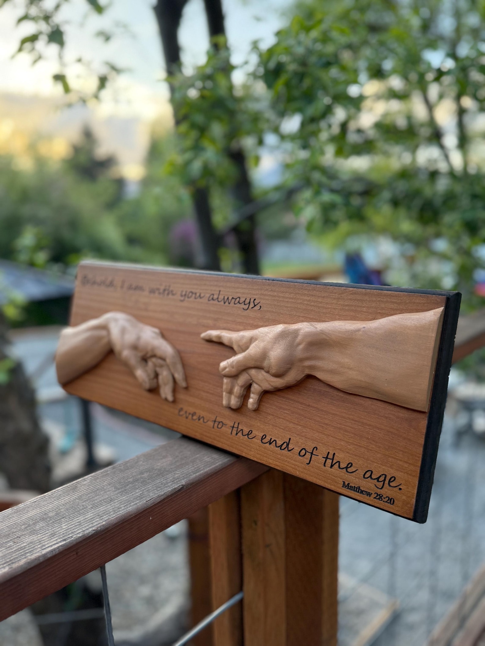 Personalized Christian Carving Wood Religious Decore Inspirational Gift ...