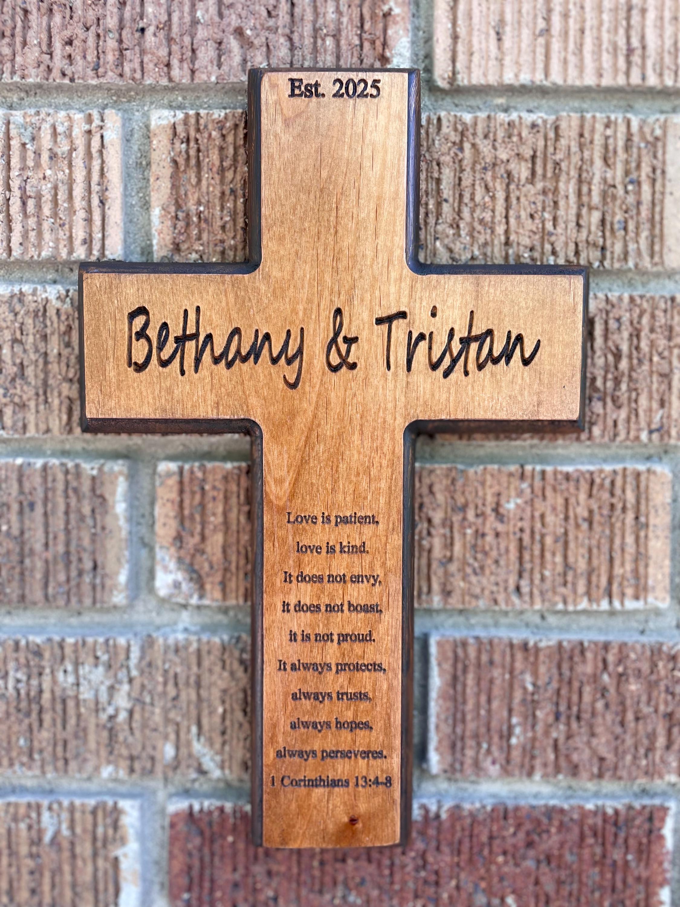 Wedding Cross Personalized Custom Cross Christian Wedding Crosses ...