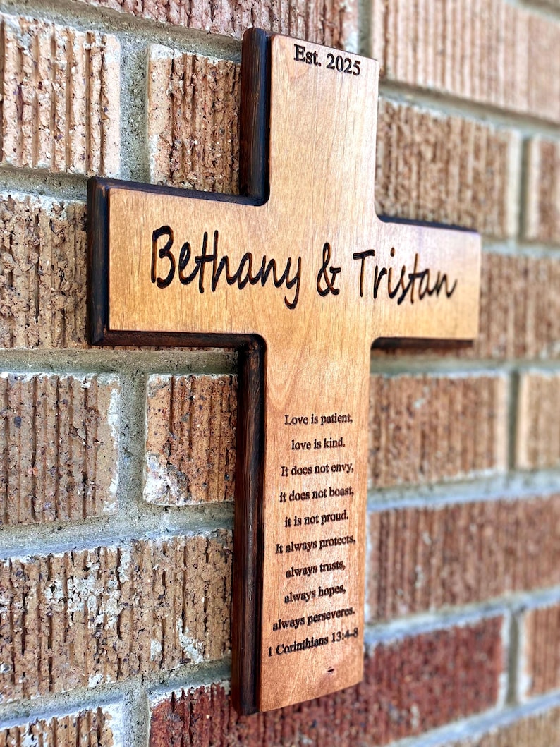 Wedding Cross Personalized Custom Cross Christian Wedding Crosses ...