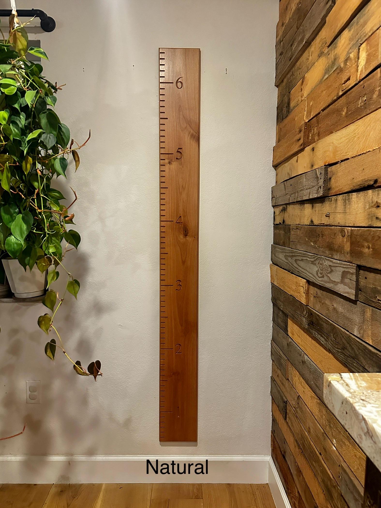 Family Growth Chart Hardwood Growth Chart Personalized Engraved Birth ...