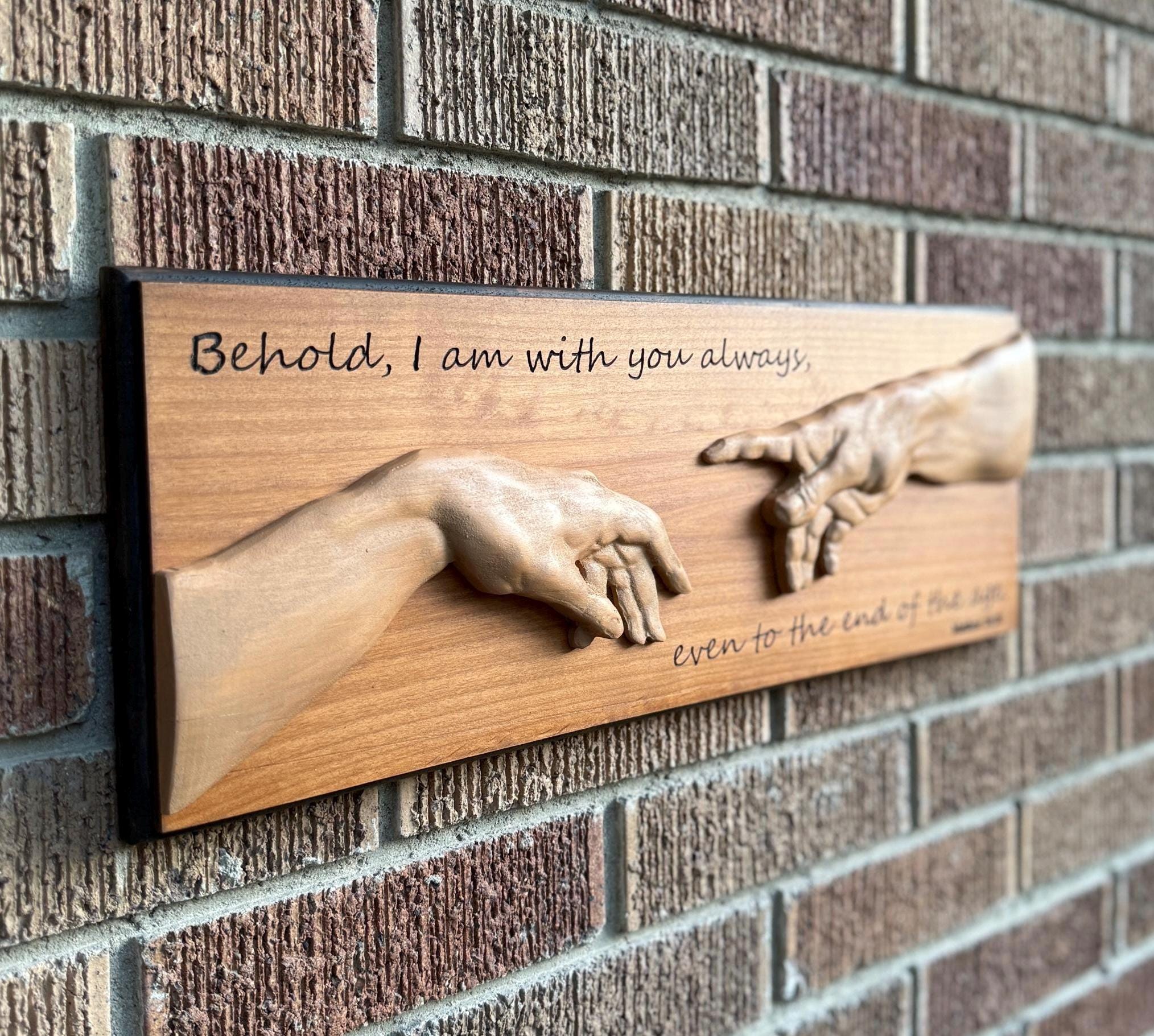 Personalized Christian Carving Wood Religious Decore Inspirational Gift ...