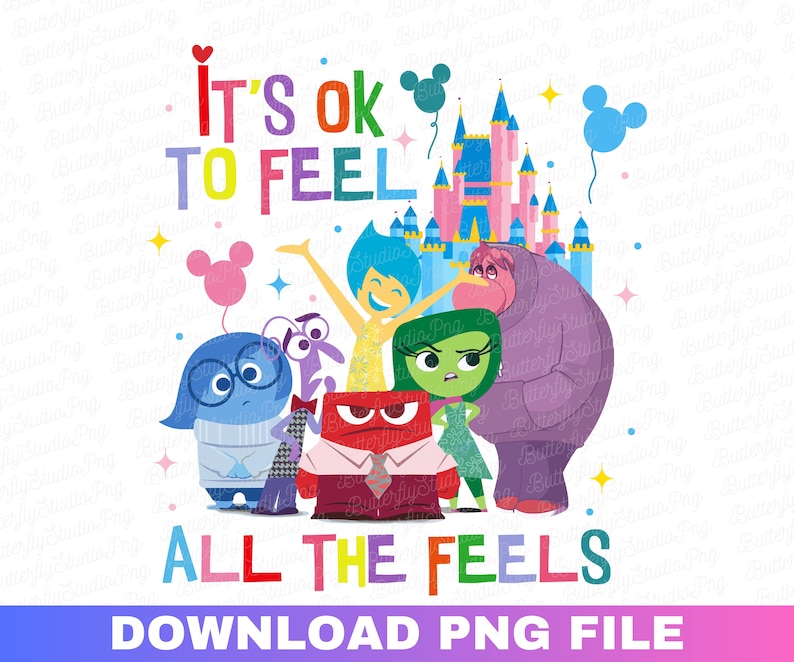 Hoy siento todos los sentimientos Inside Out 2 Svg, Inside Out 2 Png ...