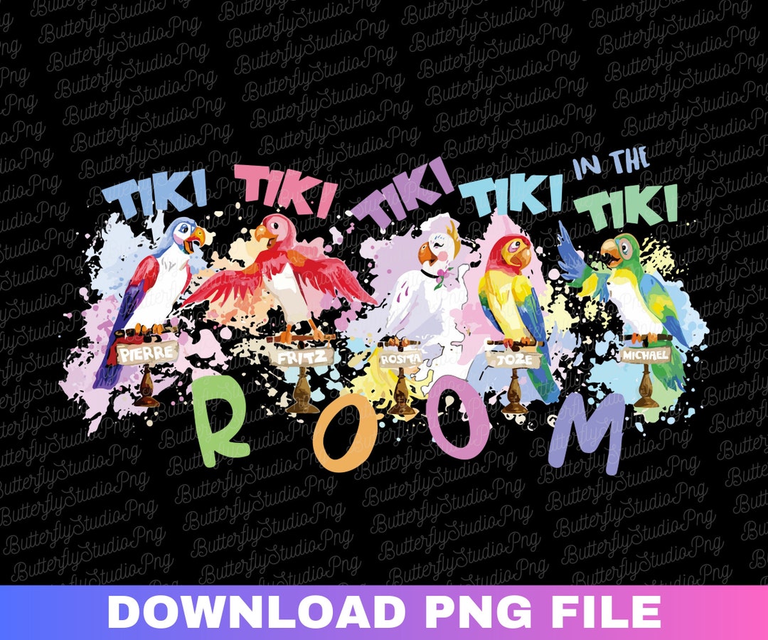 Tiki Birds SVG Easy Cut File for Cricut, Layered by Colour. PNG Colour ...