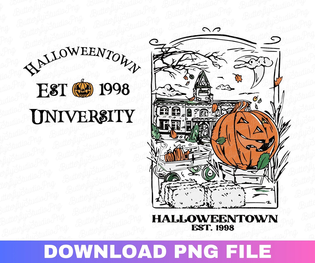 Halloweentown Est 1998 Png, Halloweentown Png, Pumpkin Png ...