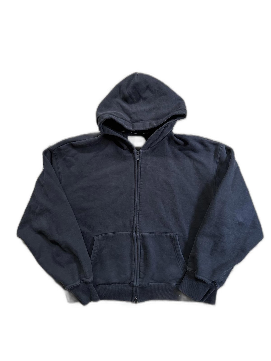 Bound2 Boxy Cropped Black Zip-up Hoodie Size L - Etsy