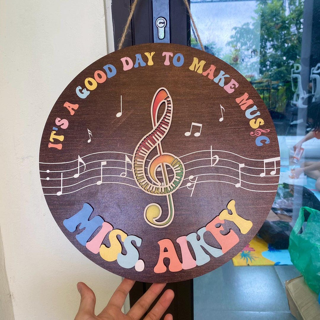 Personalized Music Classroom Door Sign, Back to School Sign, Music ...